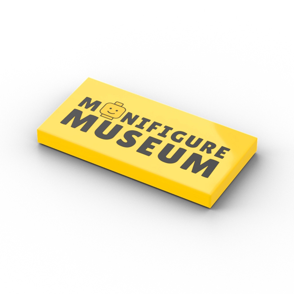 High-quality Custom printed LEGO® Tile 2 x 4 with 'LEGO Minifigures ...