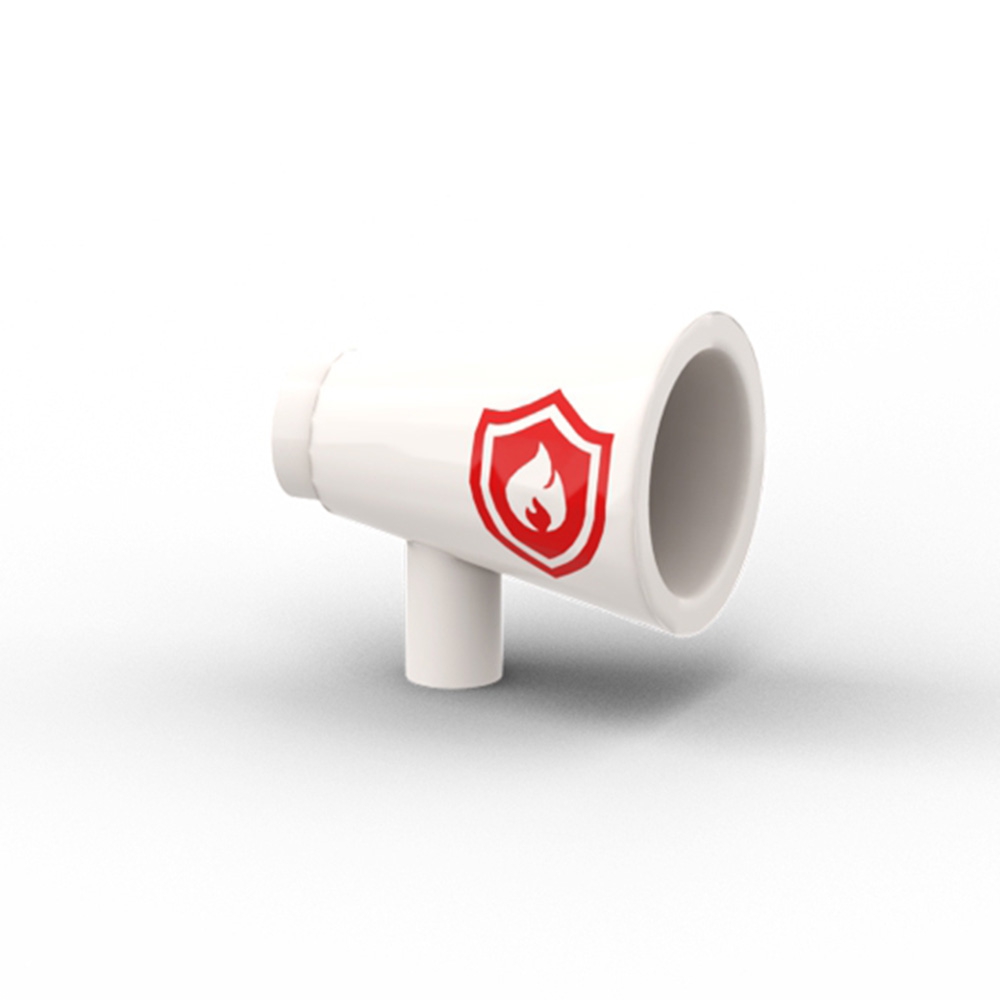 original LEGO Minifigure, Utensil Megaphone Speaking Trumpet with Red ...