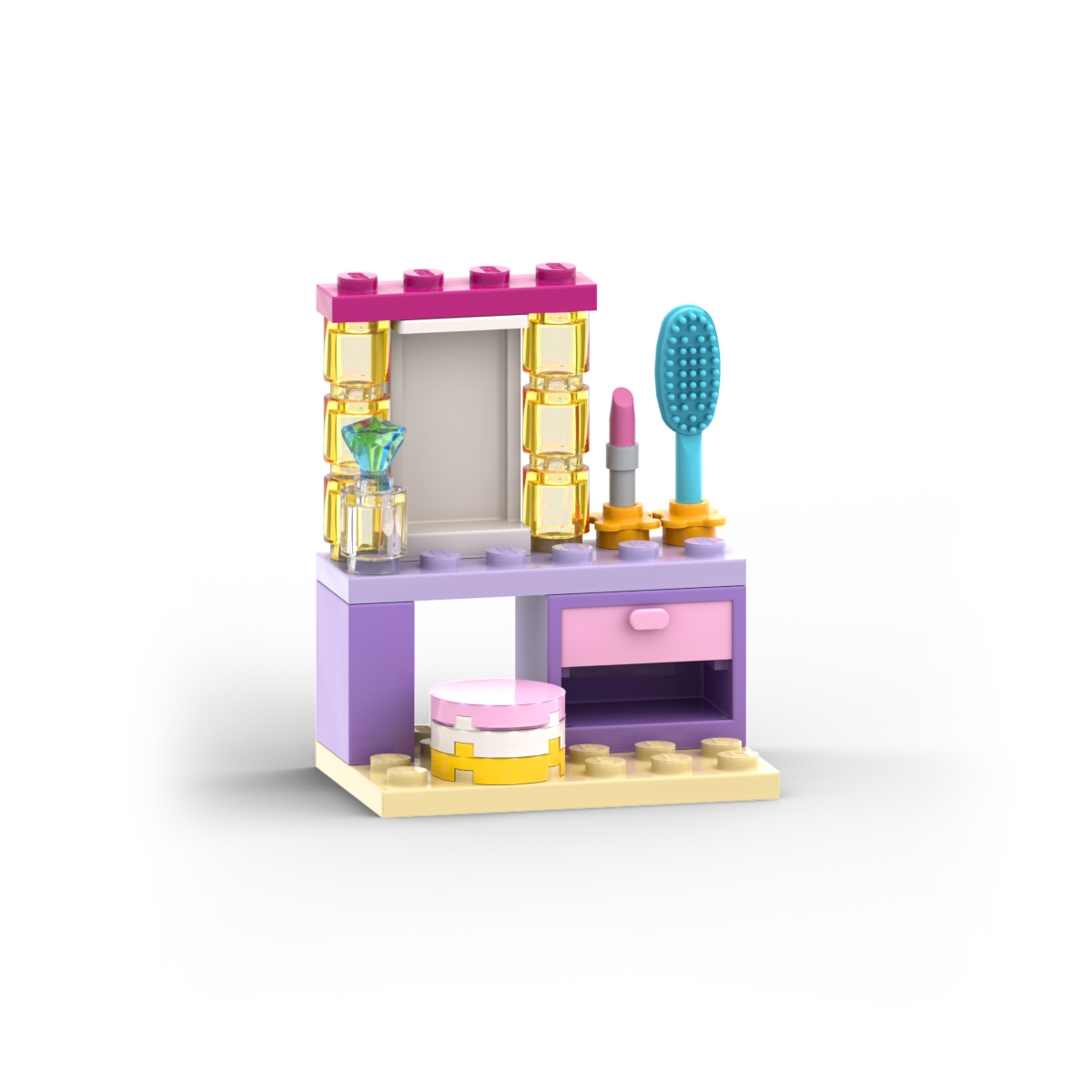 LEGO Set Friends Dressing Table foil pack 561502 - PriBri Custom Bricks