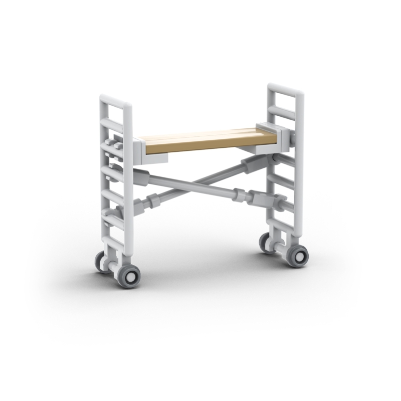 LEGO Custom Construction site Rolling Scaffold Baustelle Rollgerüst Bu ...