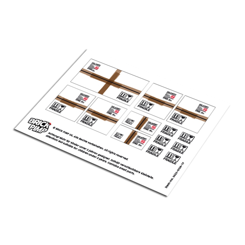 High-quality custom printed sticker for LEGO Packages Pakete - PriBri ...