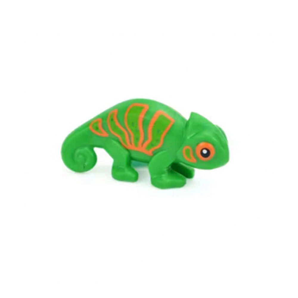 LEGO® Minifigure, tier Animal Chameleon, lizard, Gecko with Lime ...