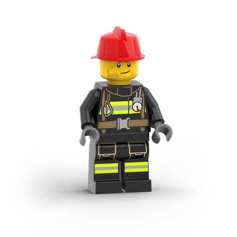 LEGO® Minifigures - LEGO City Firefighter, Fire, Feuerwehr, Feuerwehrm ...
