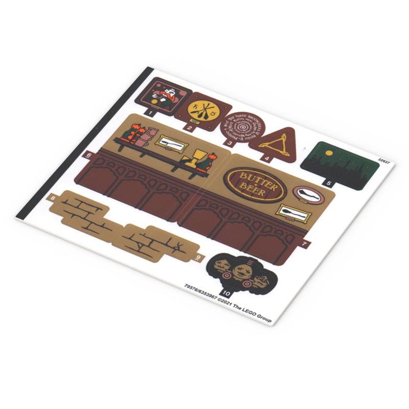 High-quality original printed LEGO® Sticker Harry Potter Hogsmeade Vil ...