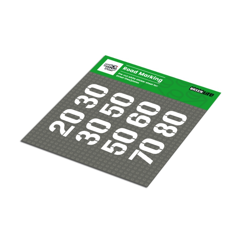 High-quality custom printed sticker for LEGO BRICK PIMP Road Marking ...
