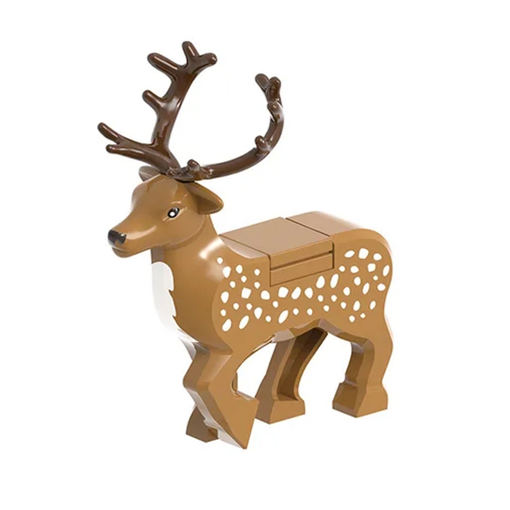 Building Block Custom tier Animal Vogel Bird, Bird, Deer with Dark Bro ...